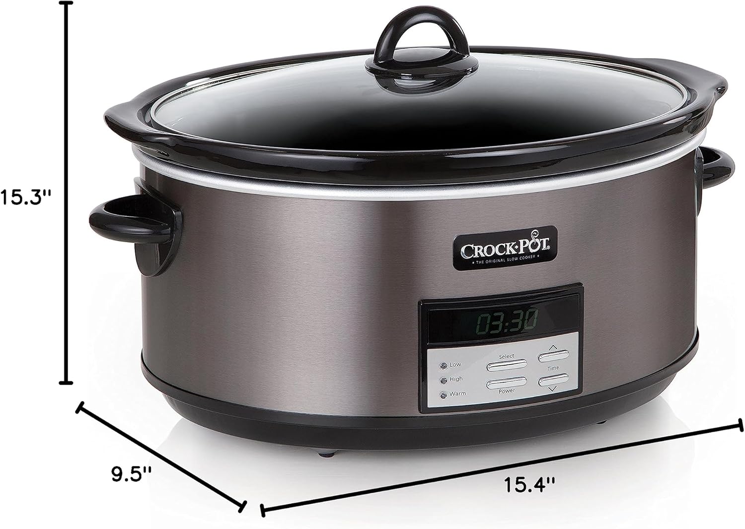 Crock-Pot Large 8-Quart Programmable Slow Cooker with Auto Warm Setting ...